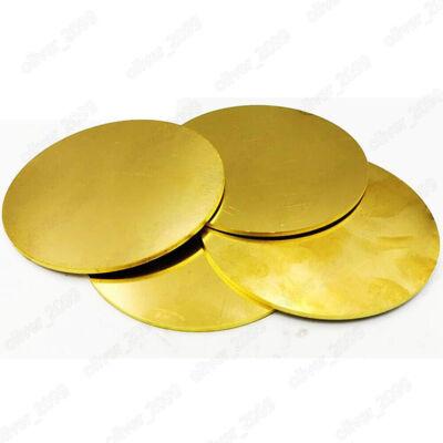 Brass Metal Sheet Round Brass Sheet Solid Brass Disc Yellow Metal ...