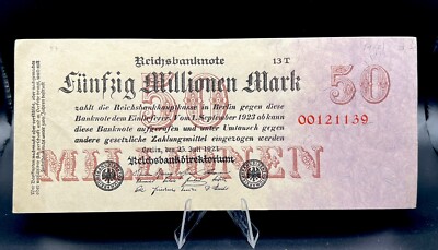 1923 Germany 50,000,000 / 50 million mark banknote Inflation Note! | eBay
