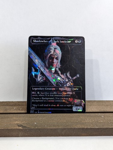 Shadowheart, Dark Justiciar Foil Custom sticker MTG D&D BG3 Commander ...