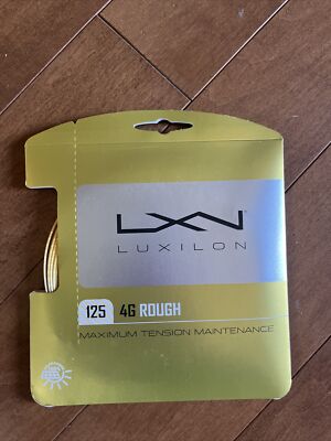 Luxilon 4G Rough Tennis String, Gold, Gauge/1.25mm | eBay