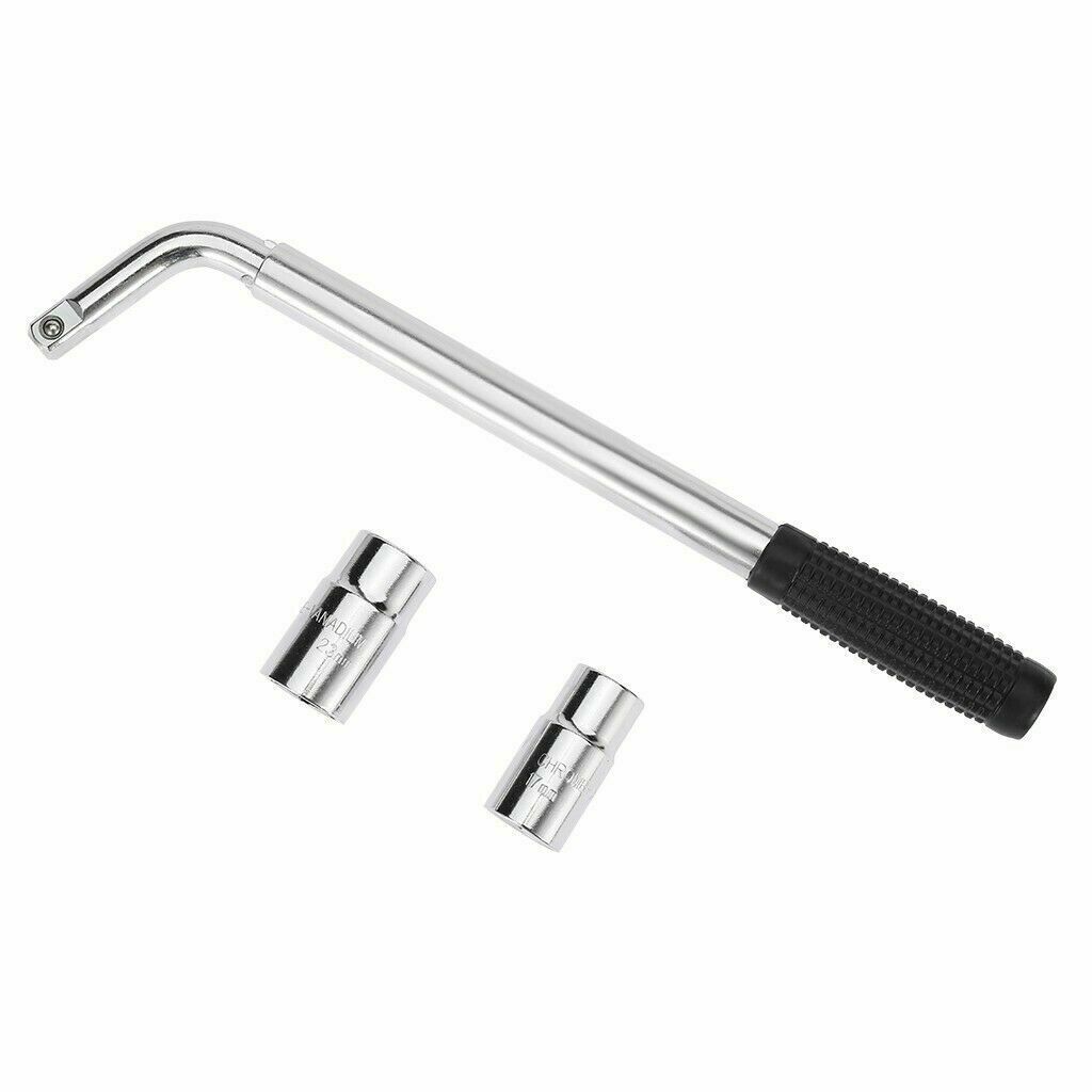 Telescoping Lug Wrench Standard Sockets Breaker Bar Wheel Tire Rim Lock ...