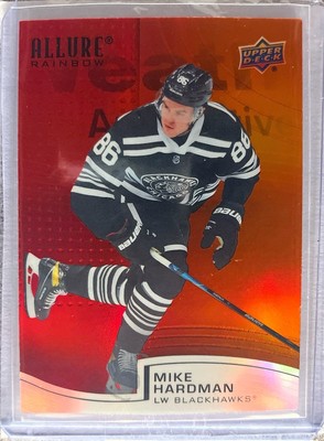 Mike Hardman Red Orange - 2021-22 Allure Rainbow - Blackhawks | eBay