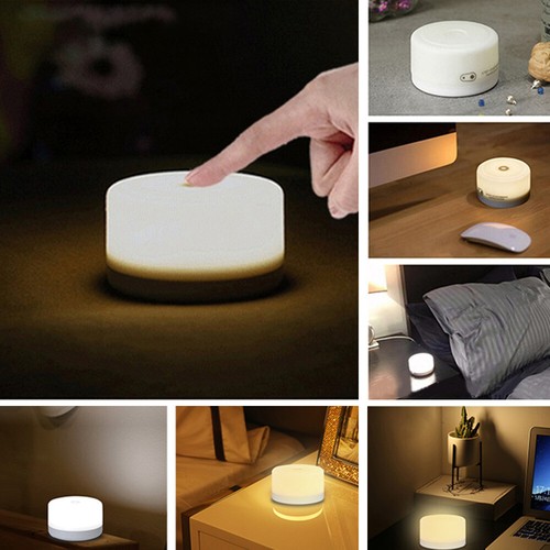 Dimmable LED USB Rechargeable Touch Sensor Table Desk Light Bedside ...