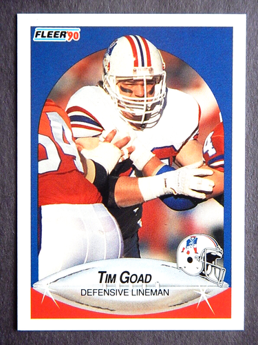 Tim Goad #318 Fleer 1990 Football Card (New England Patriots) | eBay