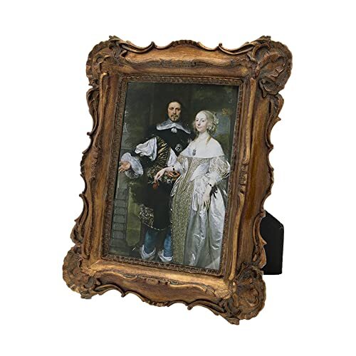 Vintage 5x7 Picture Frame Antique Ornate Luxury Photo Frame Table Top ...