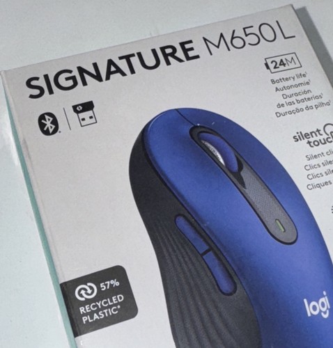 Logitech Signature M650 L Full-size Wireless Scroll Mouse Silent Click ...
