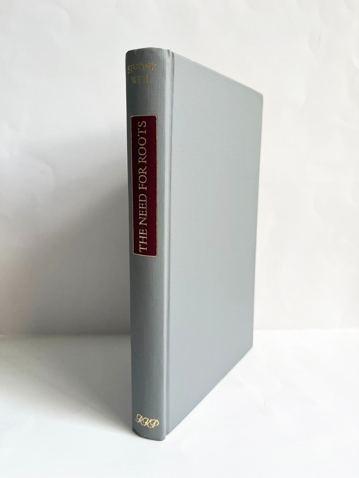 The Need For Roots by Simone Weil | eBay UK