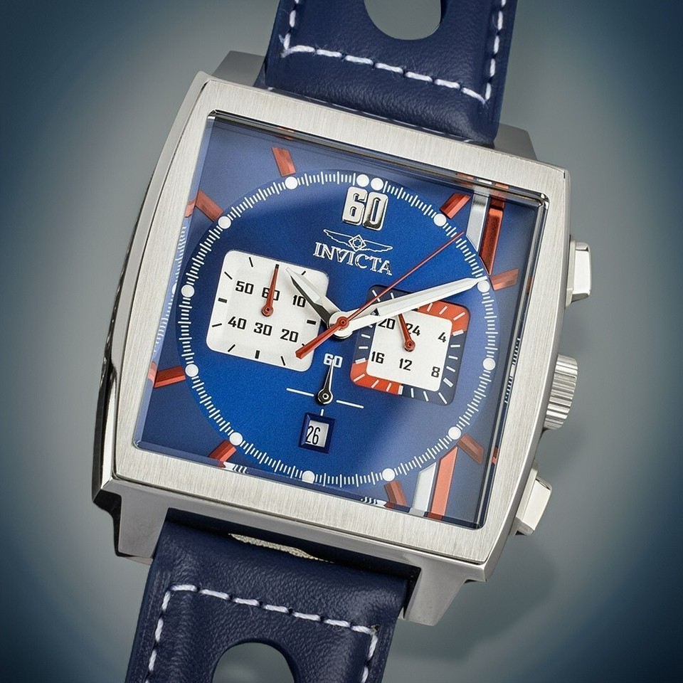 Invicta S1 Rally Mens Blue Dial GMT Chronograph Quartz Navy Blue ...