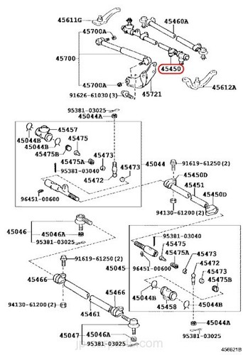 Toyota genuine LAND CRUISER FZJ7# 2007/01- ROD ASSY, Sting Relay 45450 ...