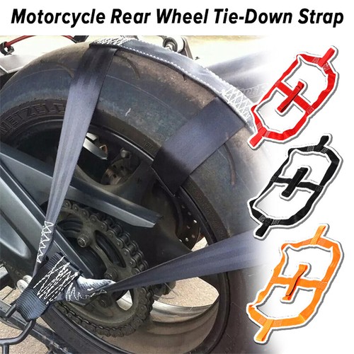 Motorcycle Rear Wheel Tie Down Strap Wheel Fixing Fastening Webbing ...