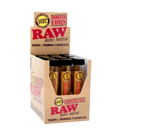 RAW ROCKET BOOSTER CONES LEMON FUEL (Box of 12) | eBay