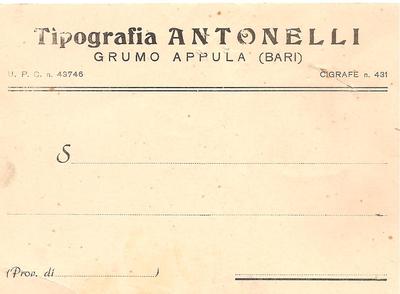 GRUMO APPULA - Tipografia ANTONELLI | eBay