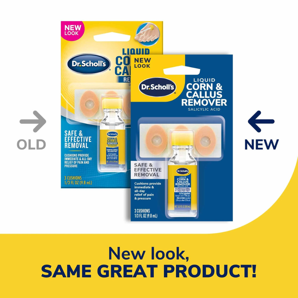 2pk Dr. Scholl's Liquid Corn & Callus Remover to Remove Corns ...