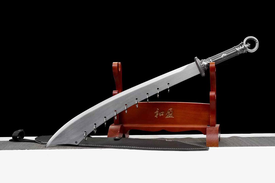Sharp Nine-ringed Saber Dao Chinese Kung Fu Sword Manganese Steel ...