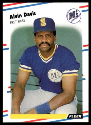 1988 Fleer Baseball Card Alvin Davis Seattle Mariners #373 | eBay
