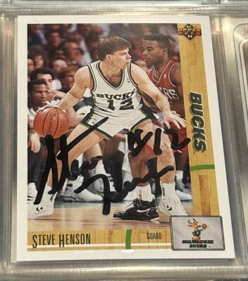 Steve Henson 1991-1992 Upper Deck Rookie Signature Signed Autograph ...