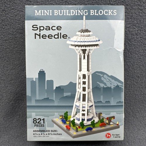 MINI BUILDING BLOCKS SPACE NEEDLE 821 Pieces OPEN BOX | eBay