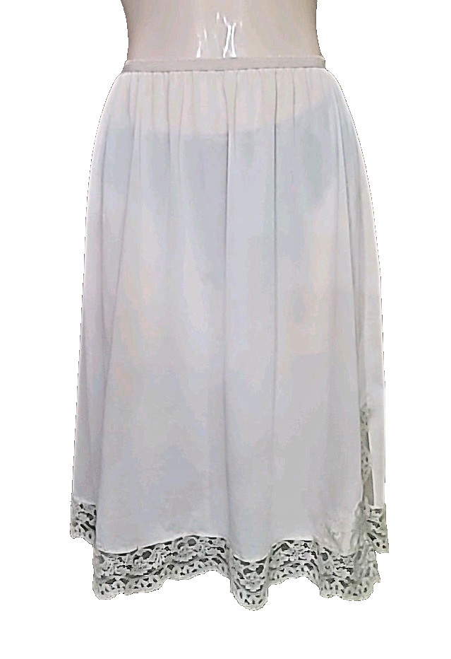 Vintage Vassarette Hollywood Half Slip Lace Chiffon O… - Gem