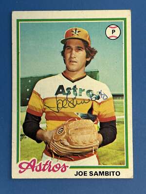 Joe Sambito Autograph Signed 1978 Topps Houston Astros | eBay