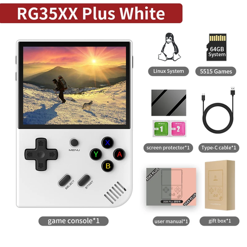 RG35XX Plus Retro Handheld - 5K+ Games, Wireless/Wired Control, HDMI TV ...