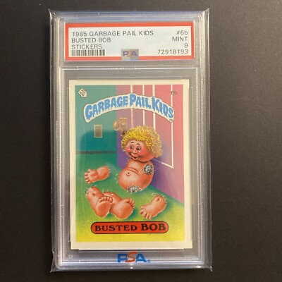 1985 Topps Garbage Pail Kids OS1 #6b Busted Bob PSA 9 MINT | eBay
