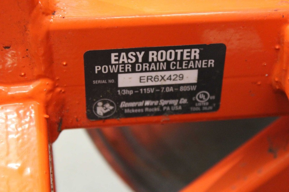 General Wire Easy Rooter Sewer Cleaner Machine | eBay