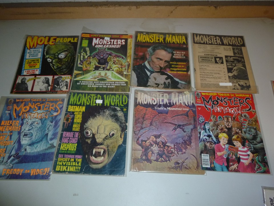Lot of 24 Horror and Comic Magazines - 70s and 80s- Monster Mania ...