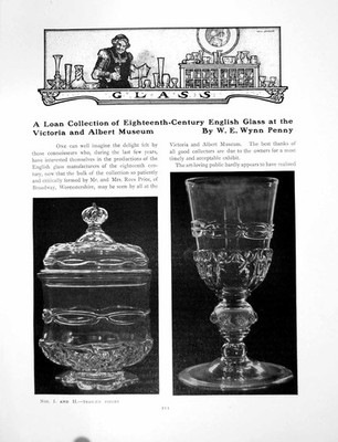 Antique Old Print Loan Collection C 18th English Glass At The V&APages ...