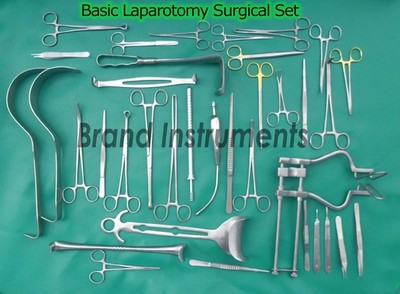 108 Pcs Basic Laparotomy Instruments Set Stainless Surgical Medical ...