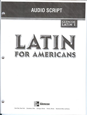 Latin for Americans Level 1: Audio Script Glencoe 2003 0078456584 | eBay