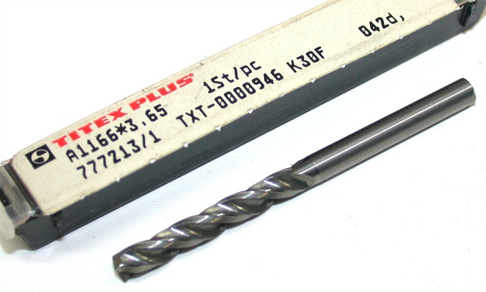 Up to 2 New Titex Plus 3.65mm 3-flute Solid Carbide Drills A1166 | eBay