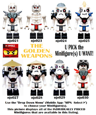 Genuine LEGO U PICK Ninjago THE GOLDEN WEAPONS Minifigures Group 2 ...