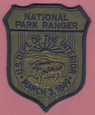 U.S. DEPARTMENT OF THE INTERIOR NATIONAL PARK RANGER PATCH TACTICAL ...