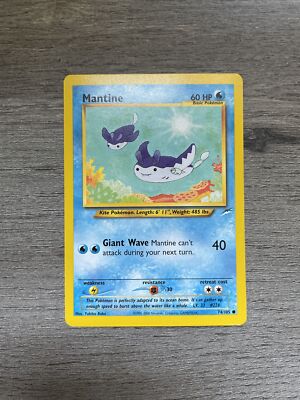 Pokémon TCG Mantine Neo Destiny 74 Regular Unlimited Common | eBay
