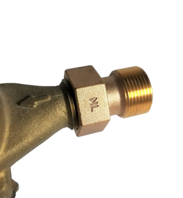 Brass Water Meter Adapter install 5/8 x 3/4 x 7.5" meter to 3/4 x 9 ...