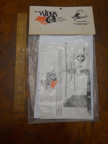 VAC WINGS 72 VACU-FORM MODEL KIT OF GERMAN ARADO 68E BIPLANE 1/72ND(NEW ...
