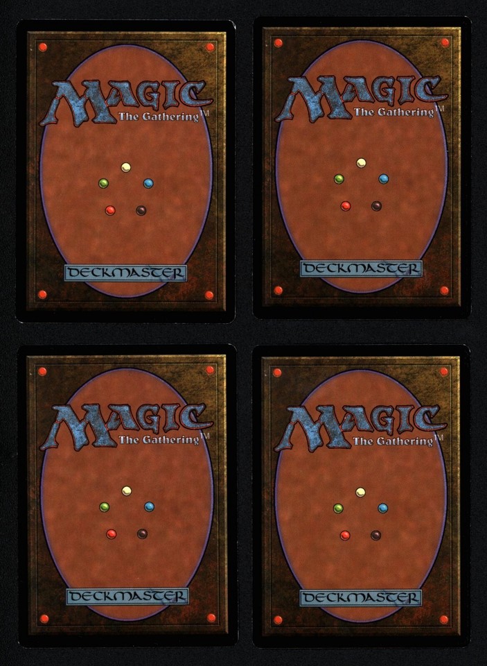 4x Foil Lightning Bolt Judge Promo LP English The Only Bolts you will ...