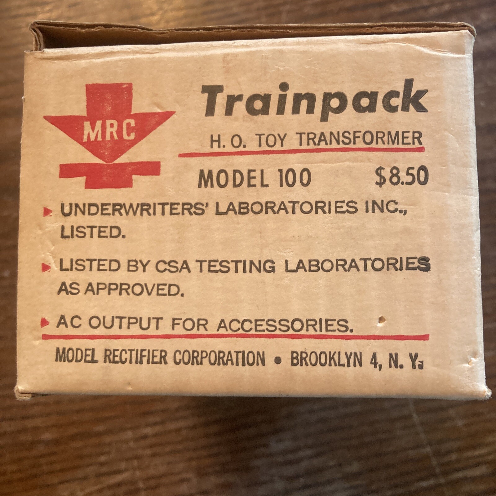 MRC HO Train Pack Control Transformer Model 100 Original Box - Brand New - NIB | eBay