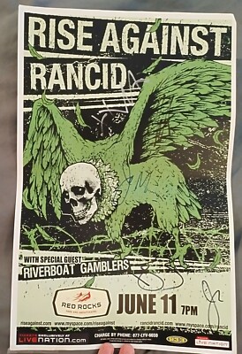 rise against signed Concert Poster Denver Red Rocks | eBay