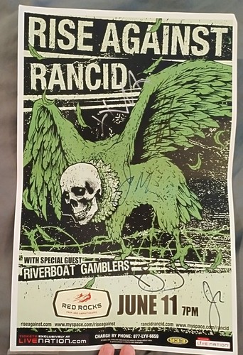 rise against signed Concert Poster Denver Red Rocks | eBay