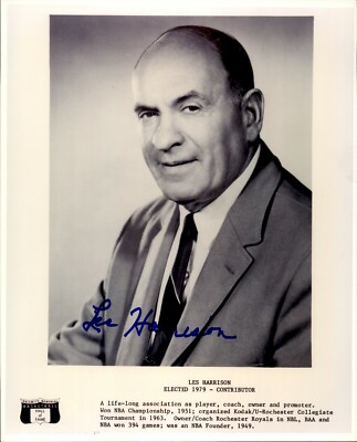 Les Harrison Signed Photo 8x10 Autographed Royals NBA HOF PSA/DNA | eBay