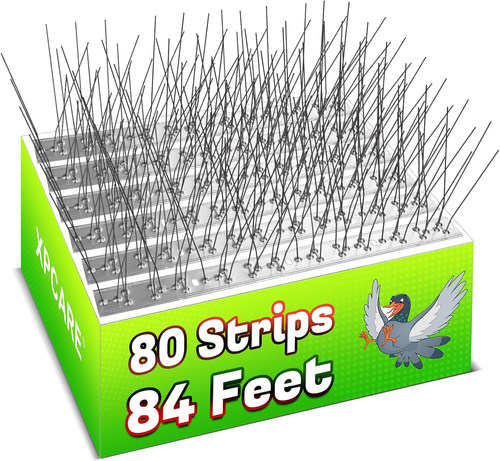 84 Feet Bird Spikes, Stainless Steel Bird Spikes Fence Spikes for Crow ...