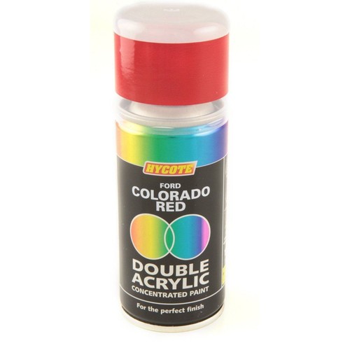 2 x Hycote Ford Colorado Red 150ml Double Acrylic Spray Paint Aerosol ...