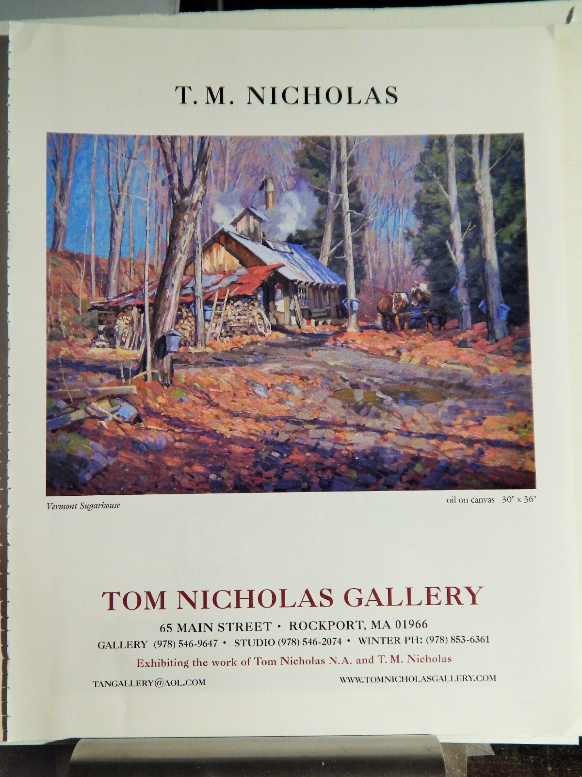 T M NICHOLAS ART PIECES ORIG VTG 2014 ADVERTISEMENT, | eBay