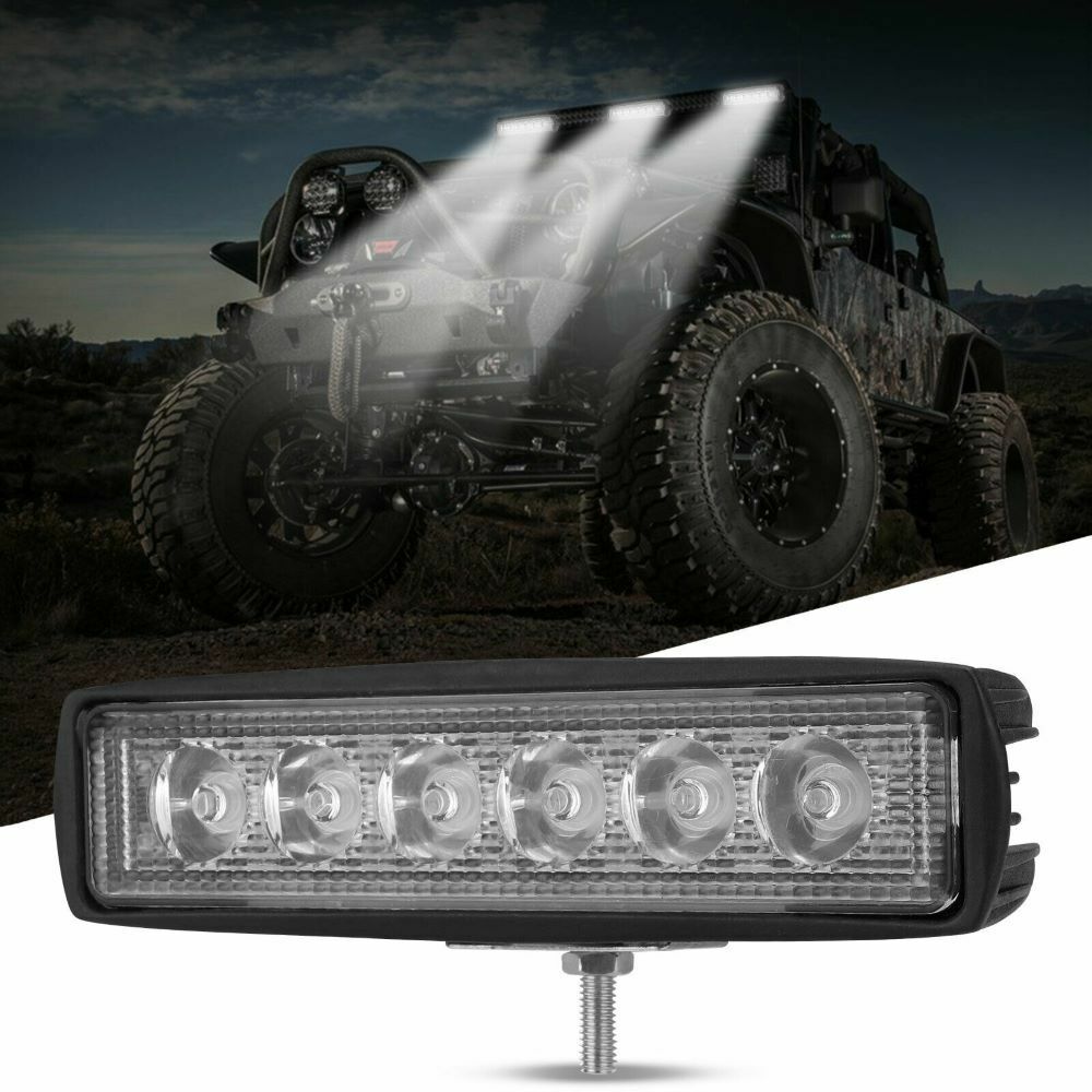 2x 6INCH 36W LED Work Light Bar Spot Pods Off-Road Fog Lamp SUV ATV ...