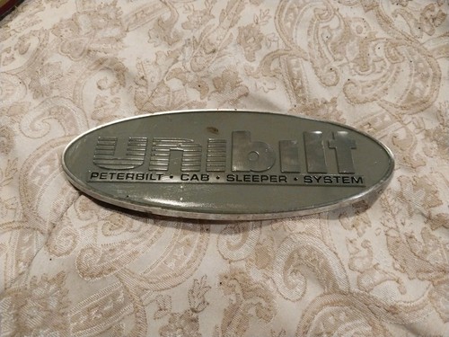 Vintage Peterbilt Unibilt Ultracab Emblem Badge Hood Semi Truck Logo ...