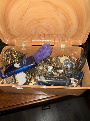 Vintage JUNK DRAWER Lot Pins Knives Magnets Keychains Brooches Lighters ...