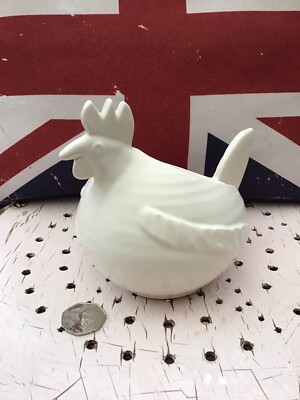 Handmade John Hermansen Pottery White Glazed “Chicken” Open Salt | eBay