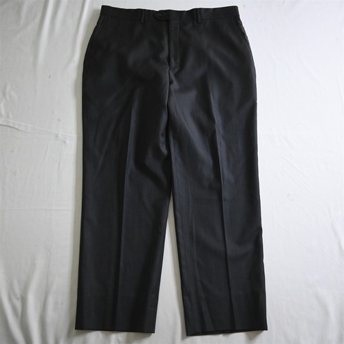 Jos A Bank 34x30 Gray Sharkskin 100% Wool Flat Front Straight Mens ...