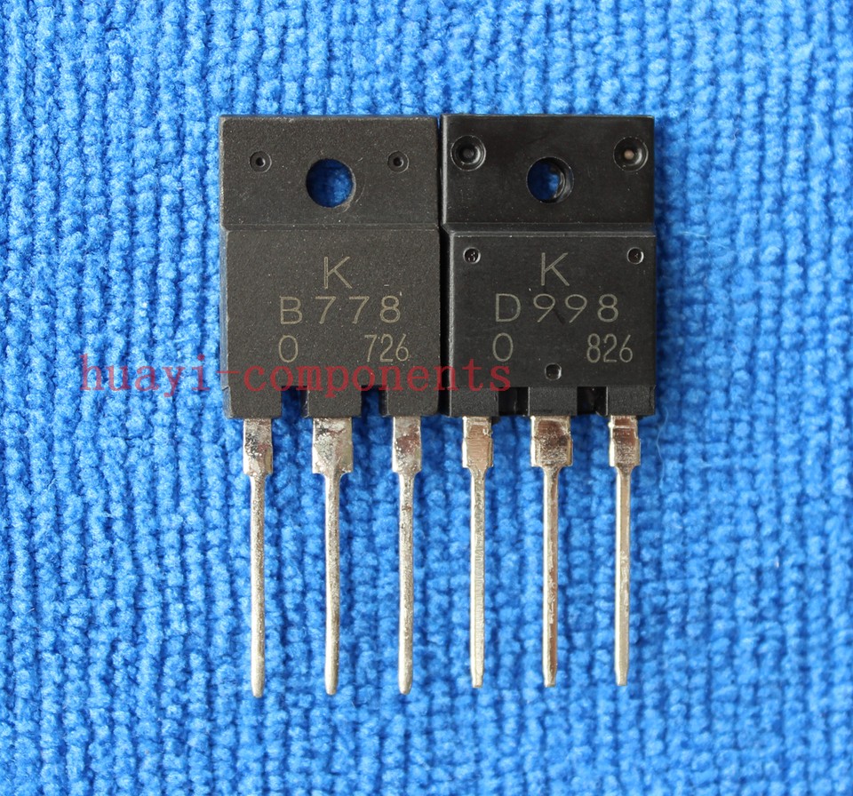 5pairs or 10pcs KTB778/KTD998 2SB778/2SD998 B778/D998 TO-3P Transistor ...